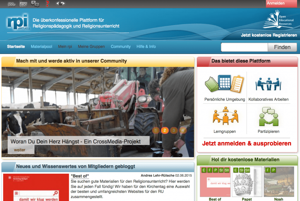 Freie Lehr-Lern-Ressourcen im Netz