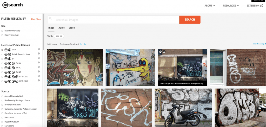 Creative Commons Archive | OERinfo – Informationsstelle OER