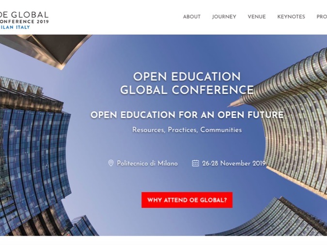 OERinfo bei der Konferenz OE Global 2019 in Mailand